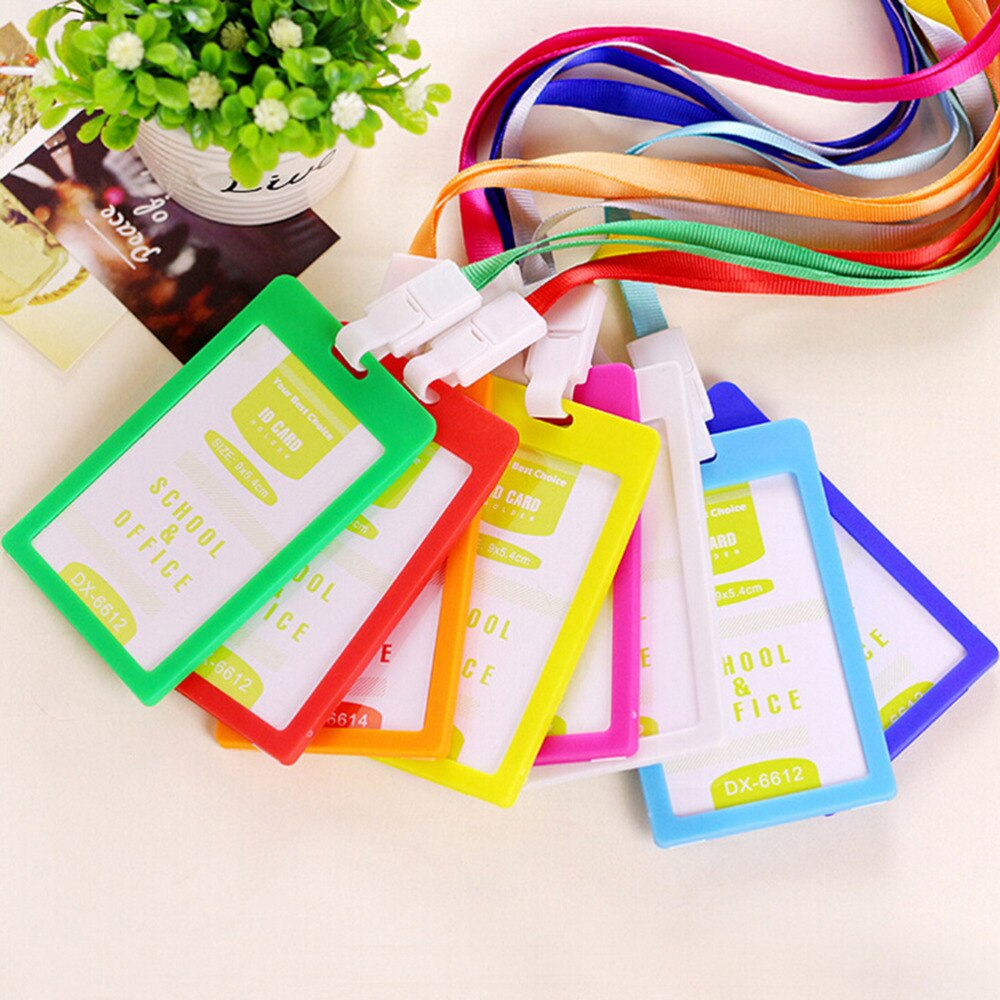 Plastic Case Name Tag ID card lanyard Retractable ... – Grandado