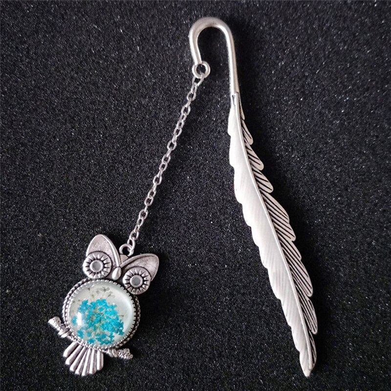 1pc Luminous Silver Copper Feather Shape Owl Bookm... – Vicedeal