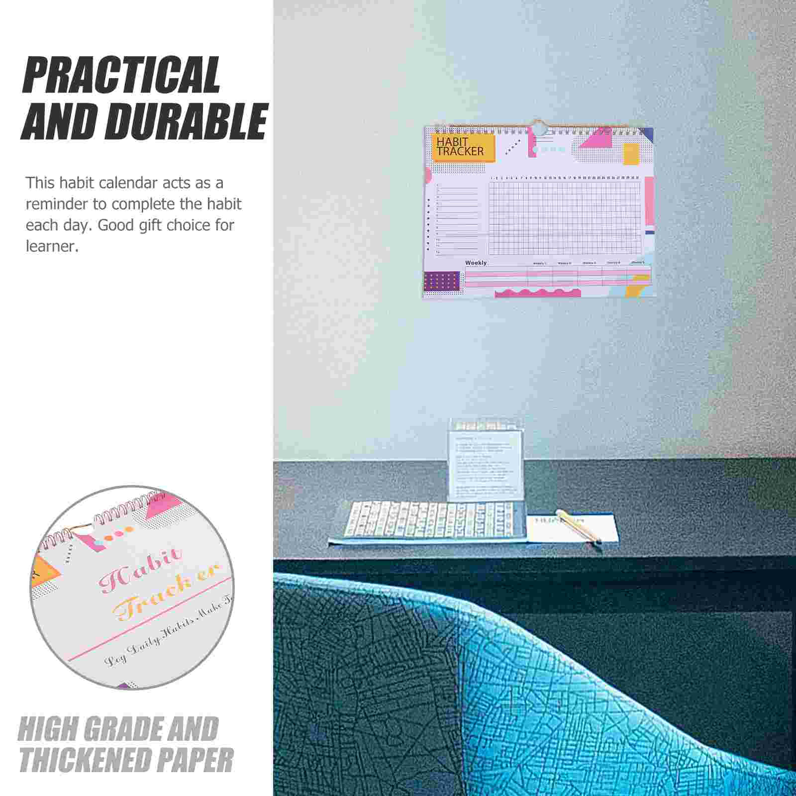 Simple Light Yellow White Planner Goal Tracker Des... – Grandado