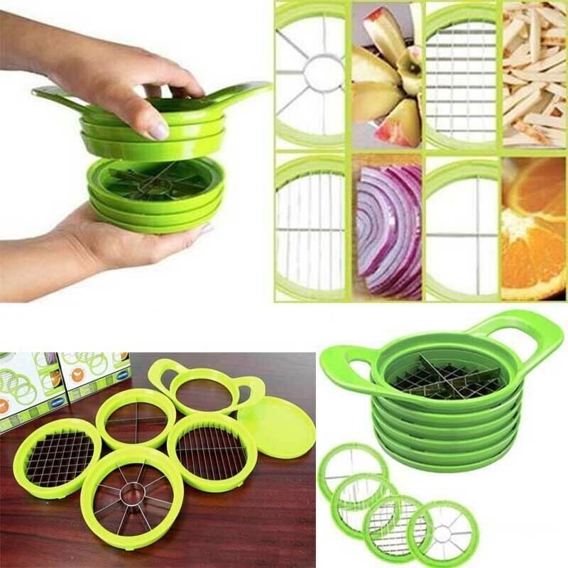6 In 1 Fruit Vegetables Slicer Dice Chop Machine F... – Vicedeal