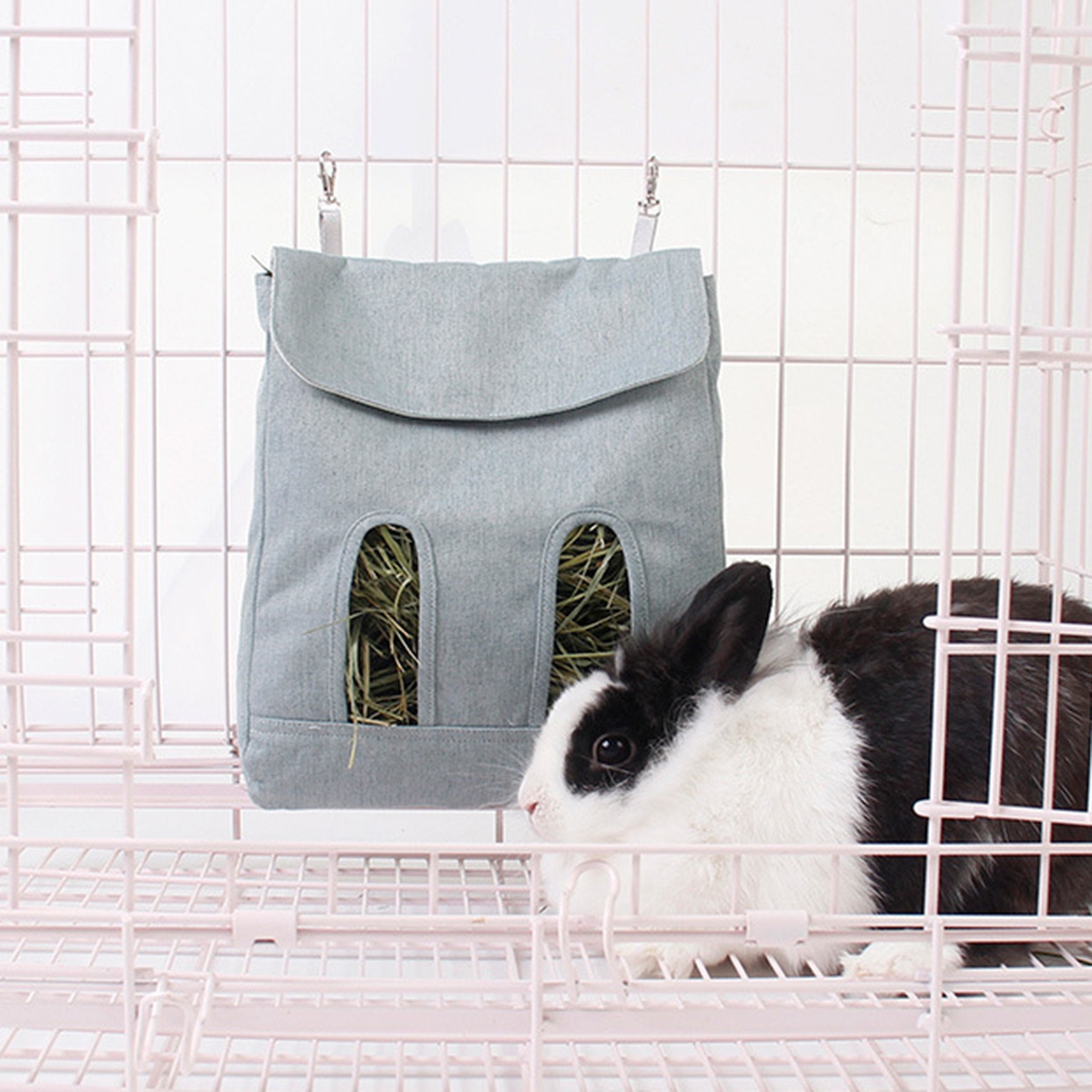 Hanging Small Animals Pouch Feeder Hay Bag Holder ... – Grandado