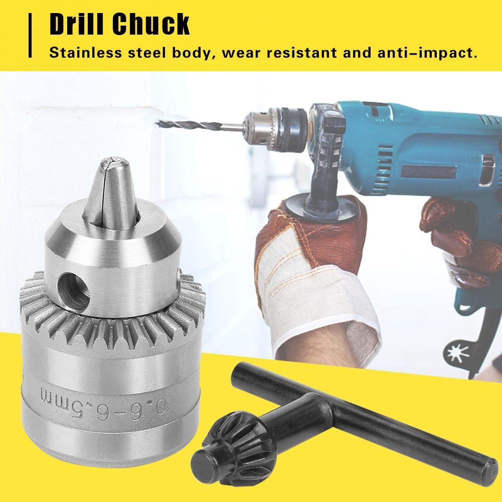 0.6-6mm Mini Key Type Stainless Steel Drill Chuck ... – Grandado