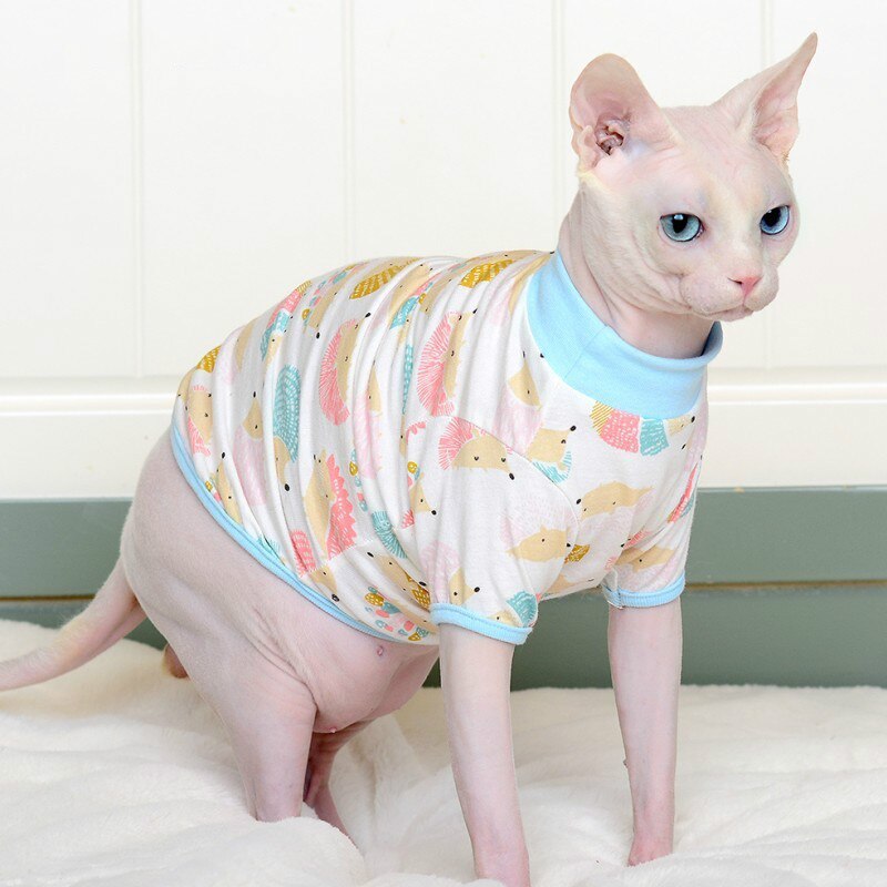 Hairless Cat Clothes Pet Cat Clothes 100% Cotton S... – Vicedeal