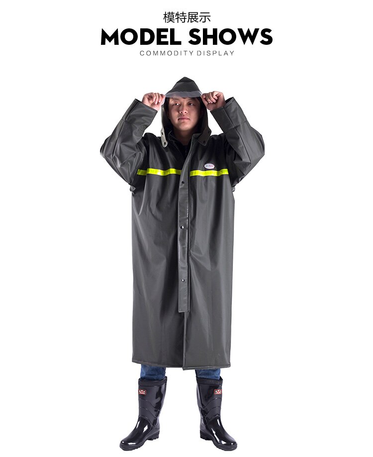 Adults Raincoat Waterproof Hooded Portable Long Ra... – Vicedeal