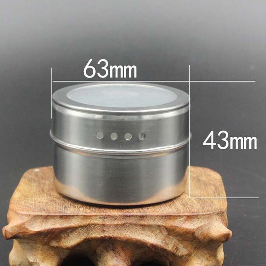 12pc Magnetic Spice Jar Set Stainless Steel Spice ... – Grandado