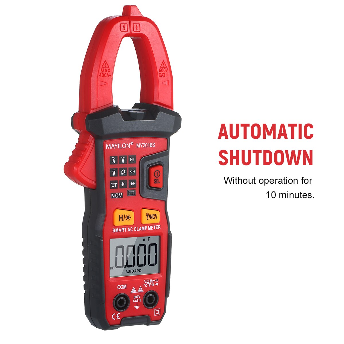 Digital AC Current Clamp Meter 6000 Counts Automat... – Vicedeal