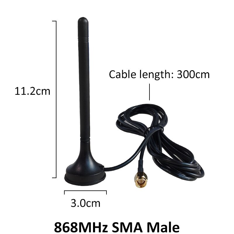 868 Mhz Antenne Iot Lora Lorawan 900m ~ 1800 Mhz 3 Vicedeal