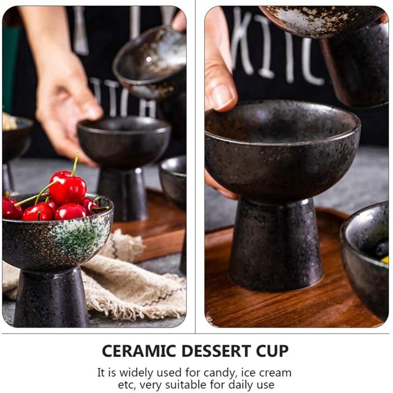 Ceramic Tall Yogurt Cup Dessert Cup Snack Bowl Pud... – Grandado