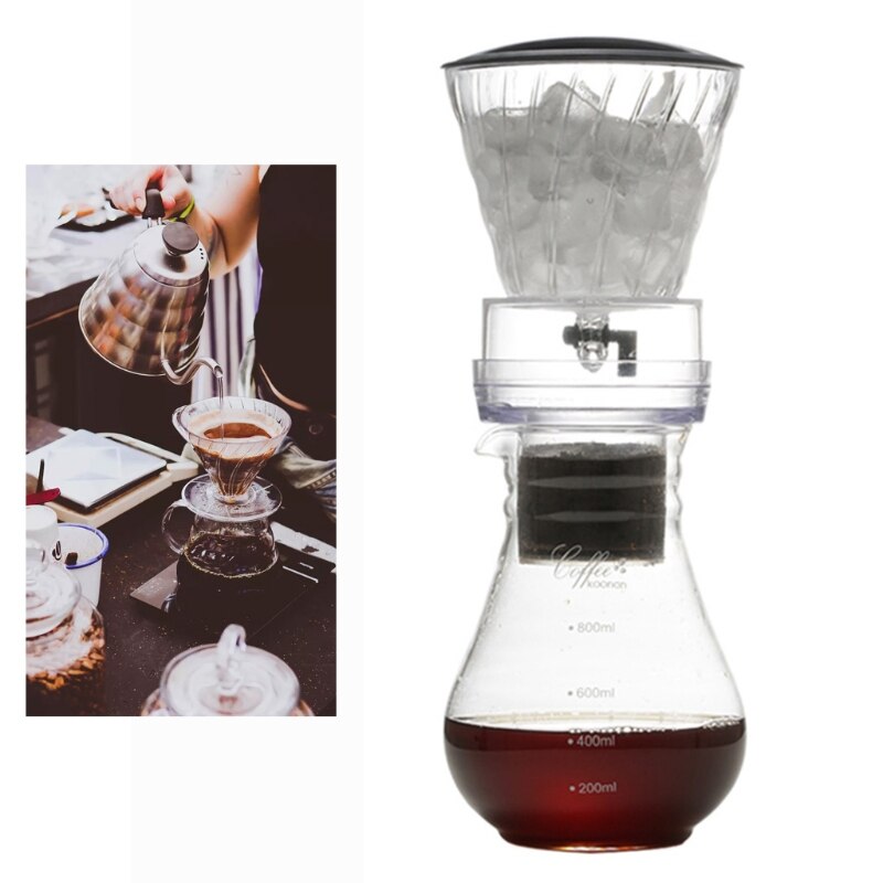 600ml Reusable Ice Drip Coffee Filter Tools Glass ... – Grandado
