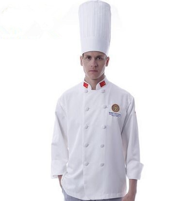 Wit chef jas executive chef lagen uniform chef kle... – Grandado