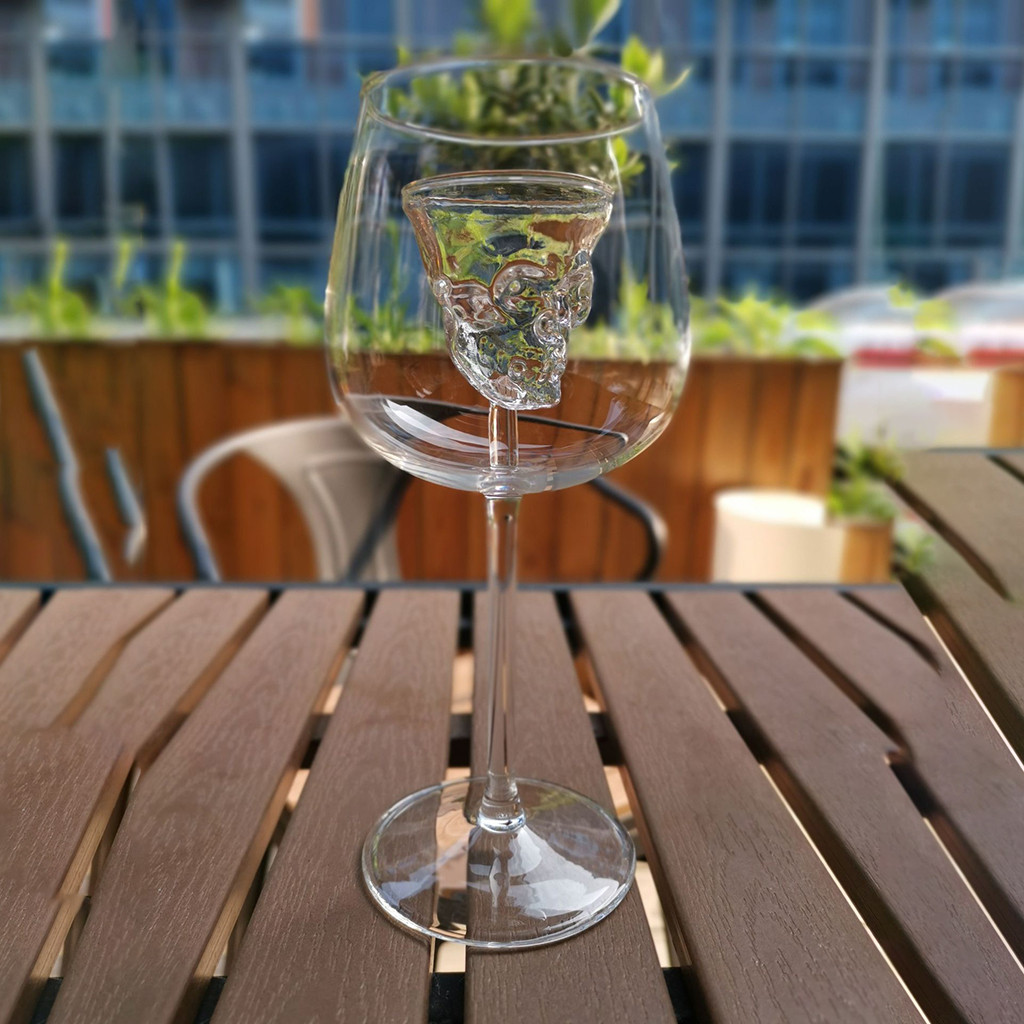 Hause sterben Original Skelett Rotwein Glas Wein B... – Grandado