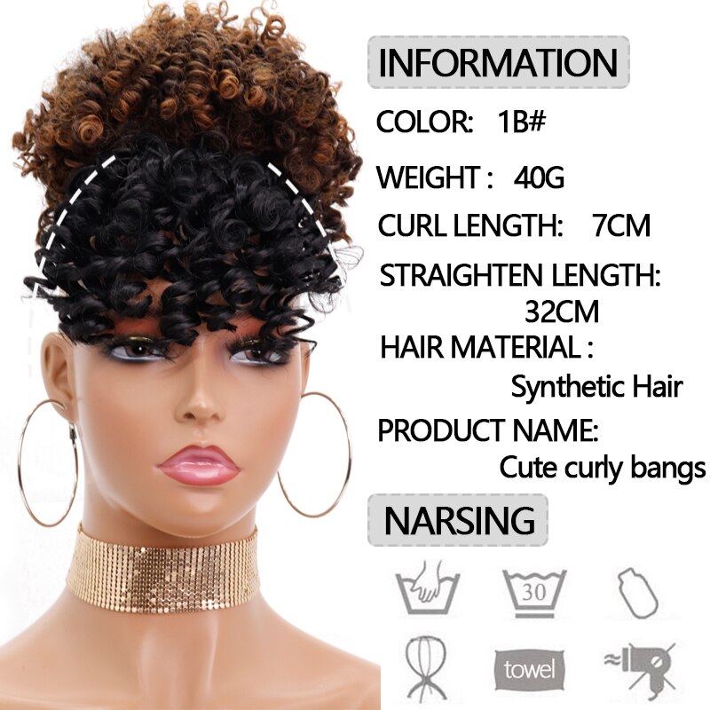 LISIGIRL-Peluca de cabello rizado negro africano c... – Grandado