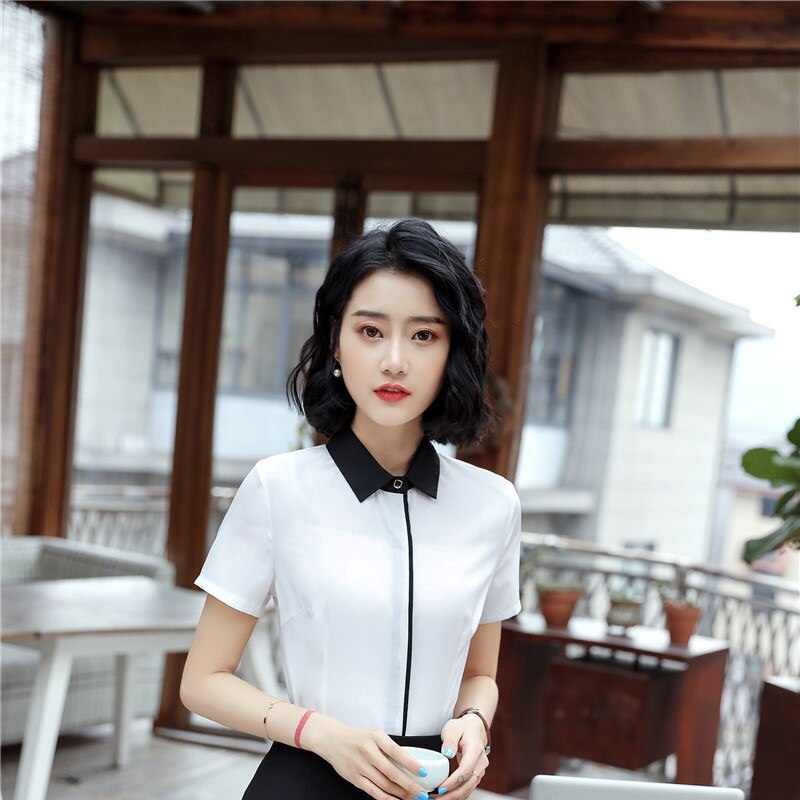 Styles Summer Short Sleeve Blouses & Shirts Formal... – Grandado