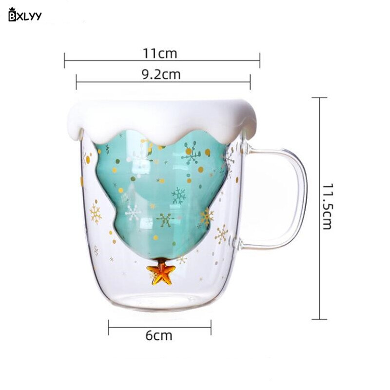 BXLYY Heat-resistant Glass Star Wish Cup Christmas... – Grandado