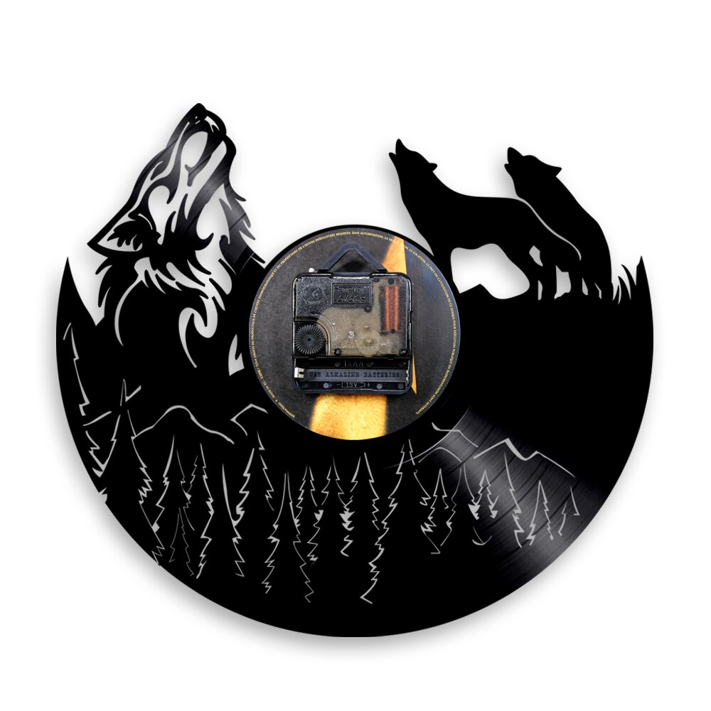 Decorative Clock Modern Wolf Watch Wolf Wall Clock... – Grandado