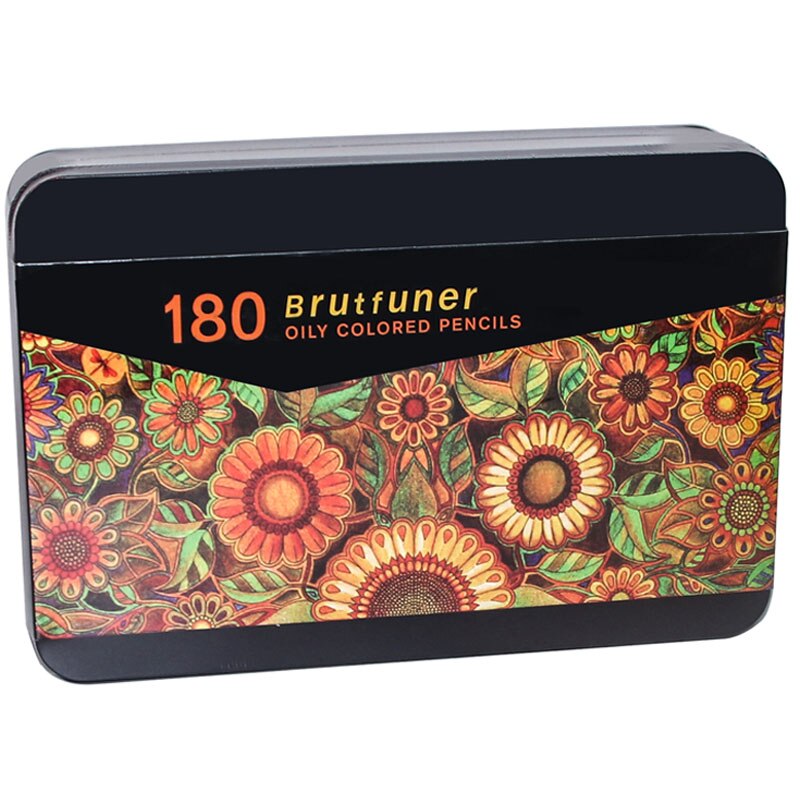 Brutfuner 72/120/180 Color Oil Color Pencils Tin B... – Vicedeal