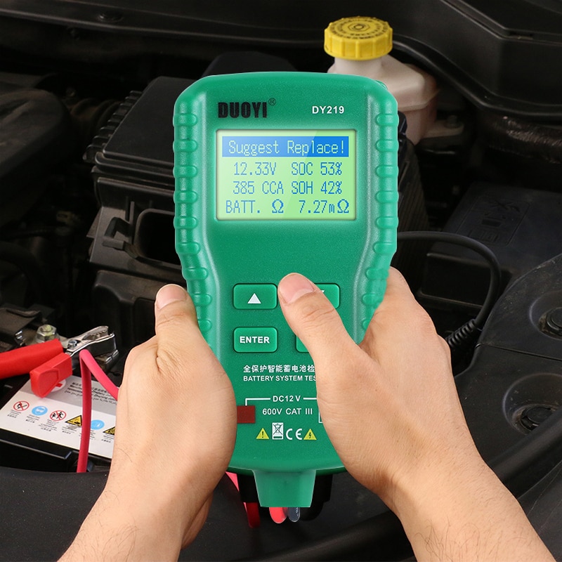 Digital 12V Car Battery Tester AH CCA Voltage Batt... – Grandado