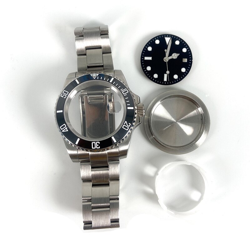 40mm Watch Accessories SUB Stainless Steel Watch C... – Grandado