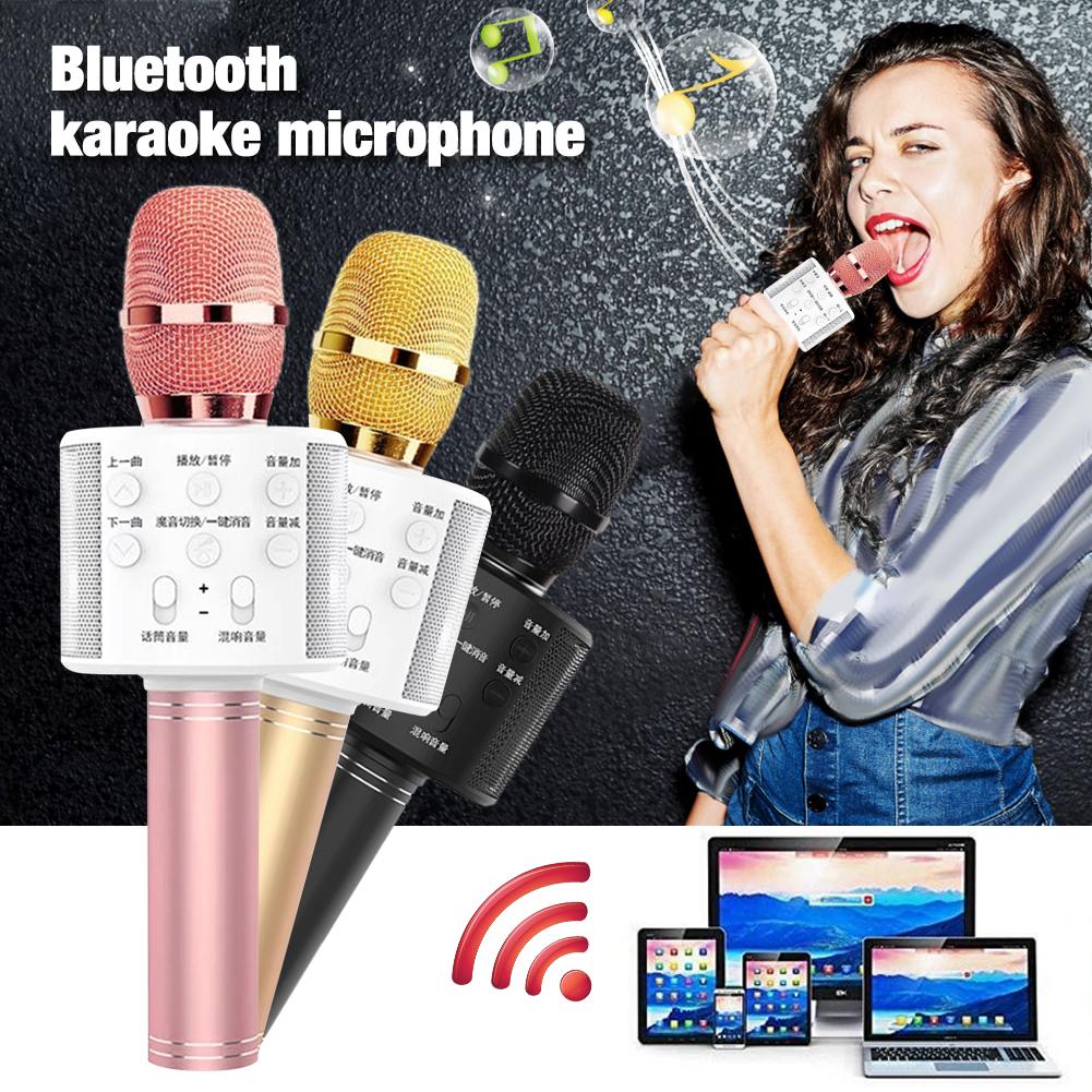 USB Mini Karaoke Wireless Microphone Bluetooth Kar... – Grandado