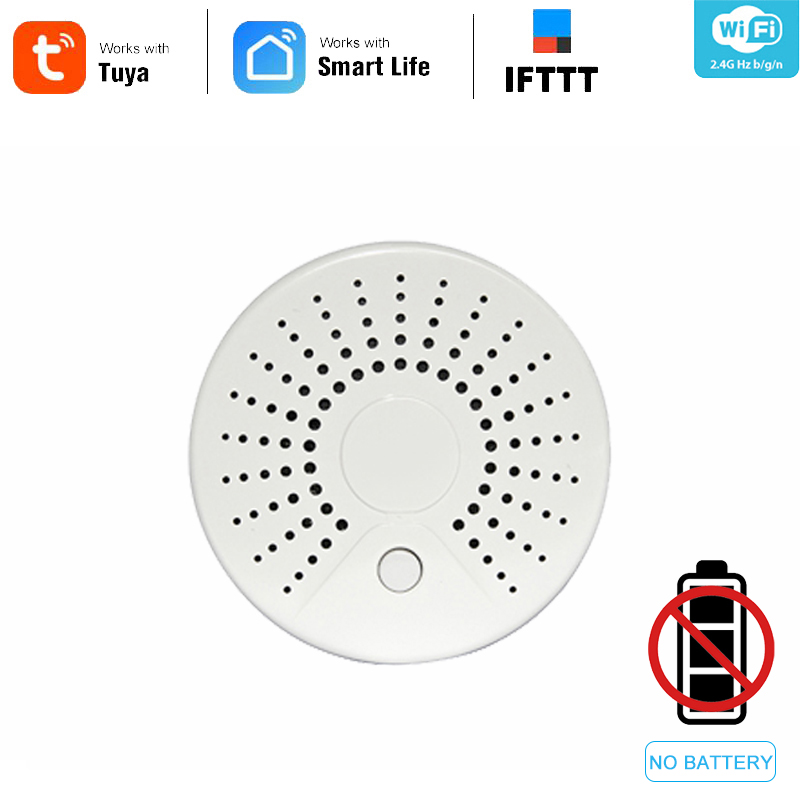 Tuya-alarma de humo con WiFi, Detector de humo, si... – Grandado
