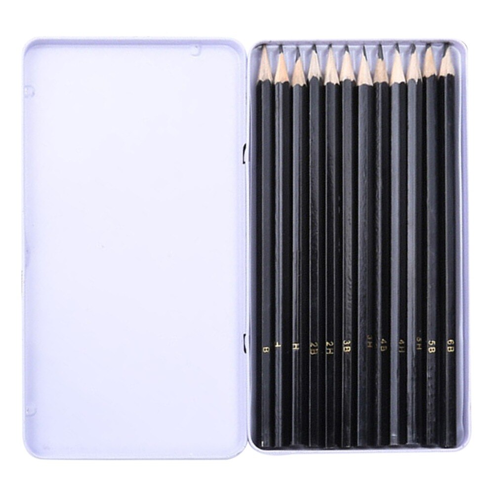 12PCS Profession Pencils Sketch Drawing Black Lead... – Grandado