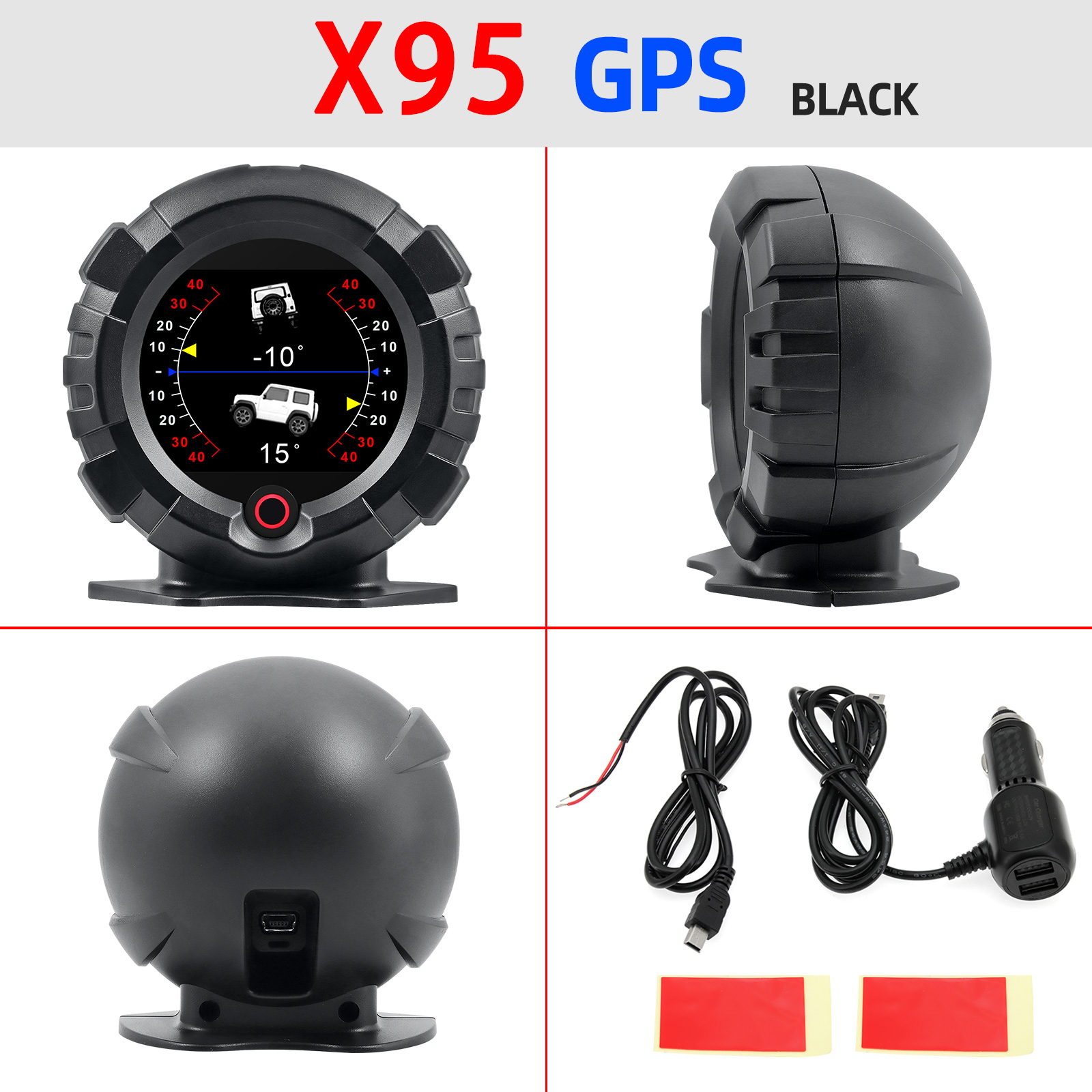 X95 GPS Head Up Display Horizontal Slope Meter Inc... – Grandado