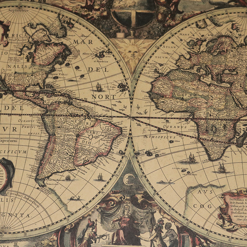 Kraft Map 20 pcs Mythology portrait poster 72.5*51... – Vicedeal