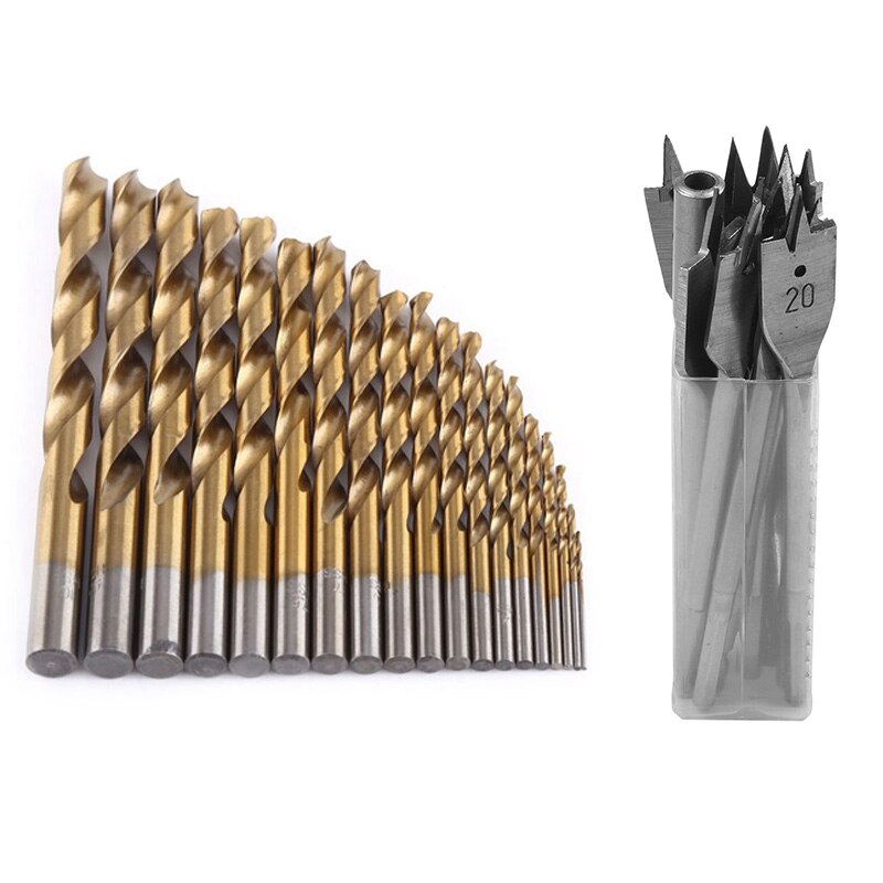 19 Pcs HSS Drill Bit Set 1Mm-10Mm German Tools &am... – Grandado