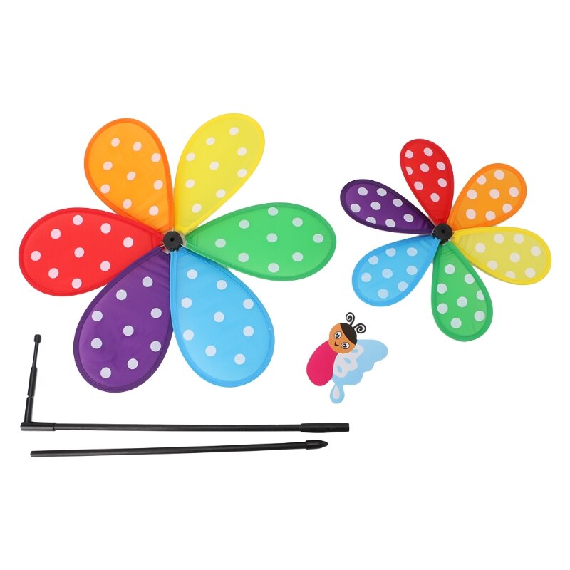 Dubbele Laag Insect Windmolen Kleurrijke Wind Spin... – Grandado