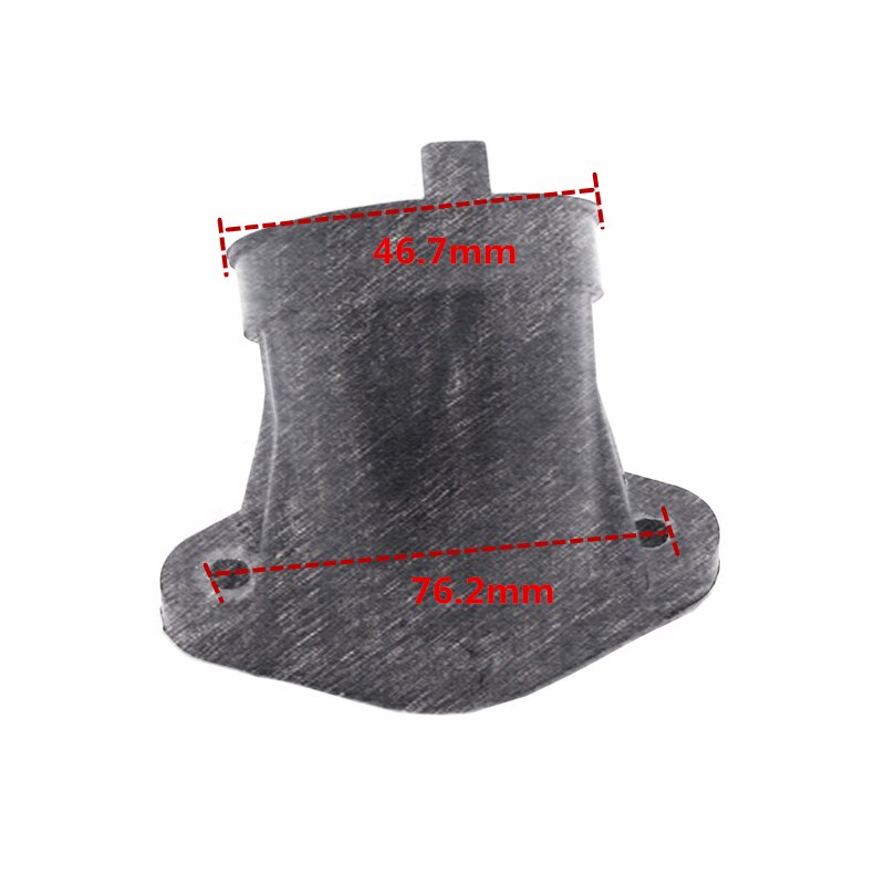 Rubber Intake Manifold Carb Boot Carburetor Interface Adapter For ...