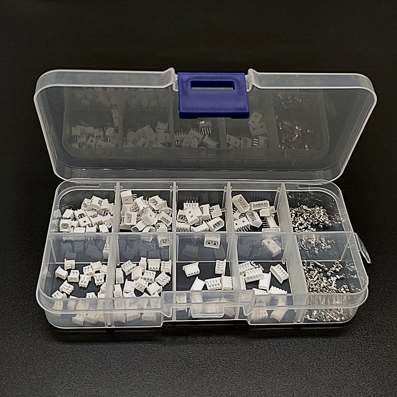 60 sets Kit in box 2p 3p 4p 5 pin 1.25mm Pitch Terminal Housing ...