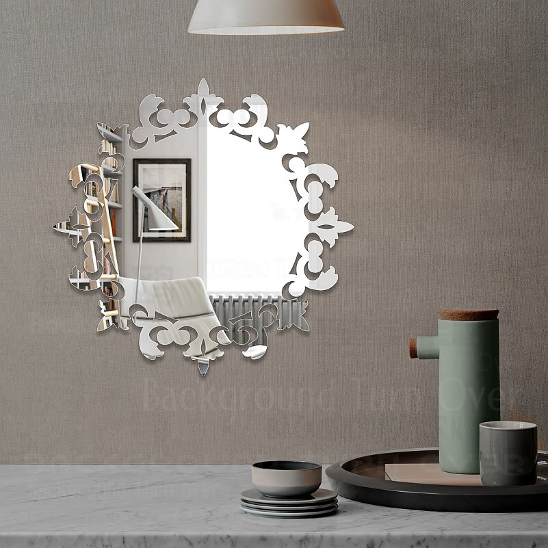 Spiegel Decoratieve Muur Spiegels Op De Tafel Badk... – Vicedeal