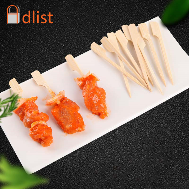 100pcs Bamboo Paddle Pick Flat Wood Skewer Fruit F... – Vicedeal