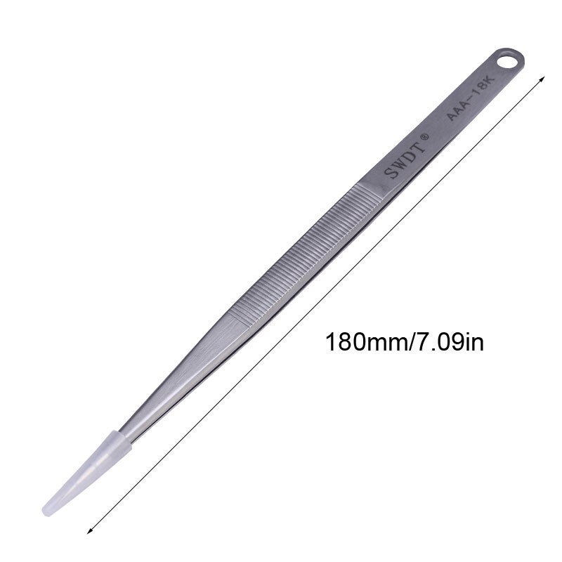 Non-slip Long Precision Tweezers Stainless Steel T... – Grandado
