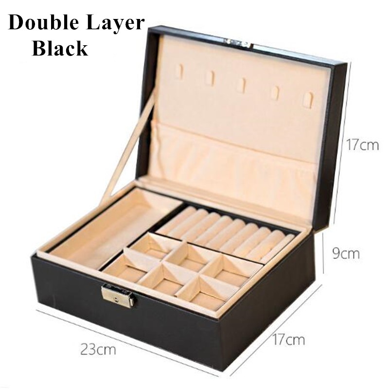 Large Jewelry Box Single/Double/3 layers Dressing ... – Grandado