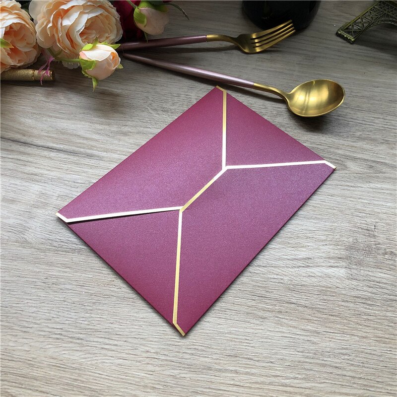 20Pcs Pearlescent Paper Letter Envelope Gilding We... – Grandado