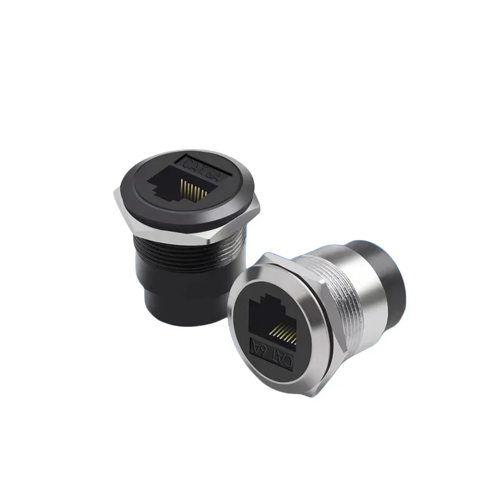 1Pcs Metal Round Socket Module D Type RJ45 Straigh... – Grandado