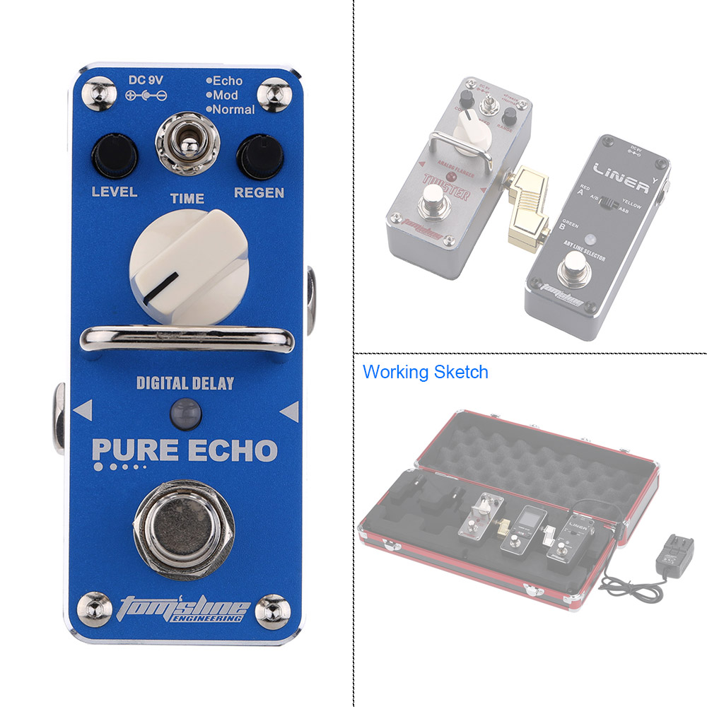 AROMA APE-3 Guitar Effect Pedal Pure Echo Digital ... – Vicedeal