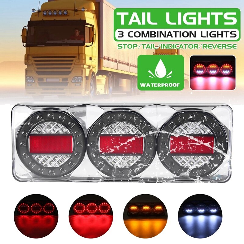 12V Universal Truck Trailer Tail Light LED Waterpr... – Grandado