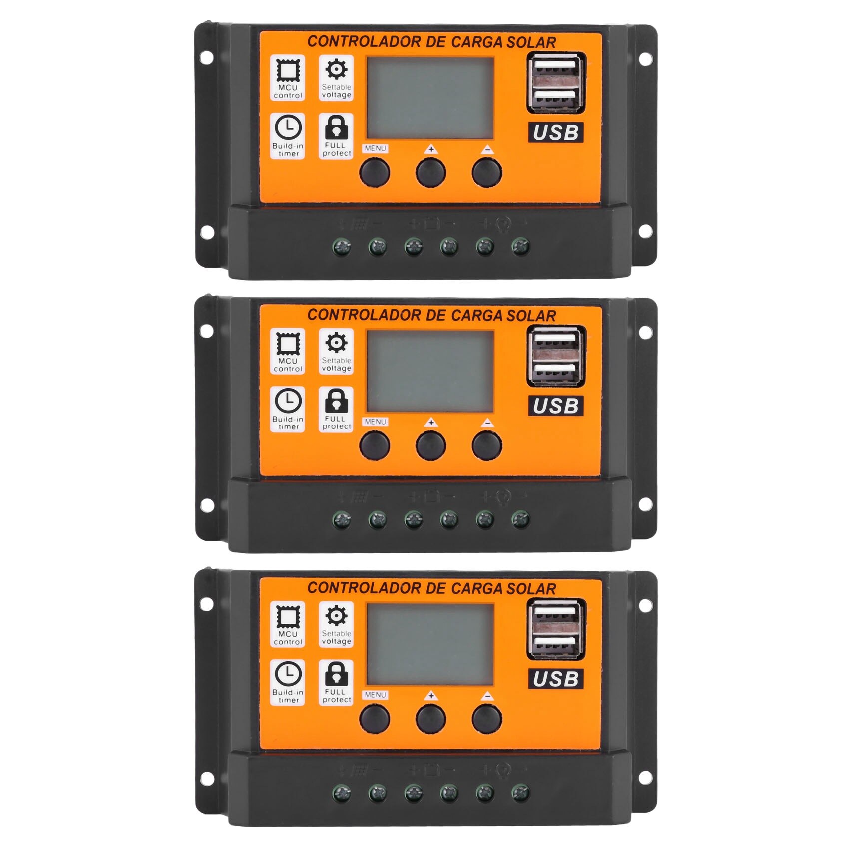 3X 100A MPPT Solar Panel Regulator Charge Controll... – Grandado
