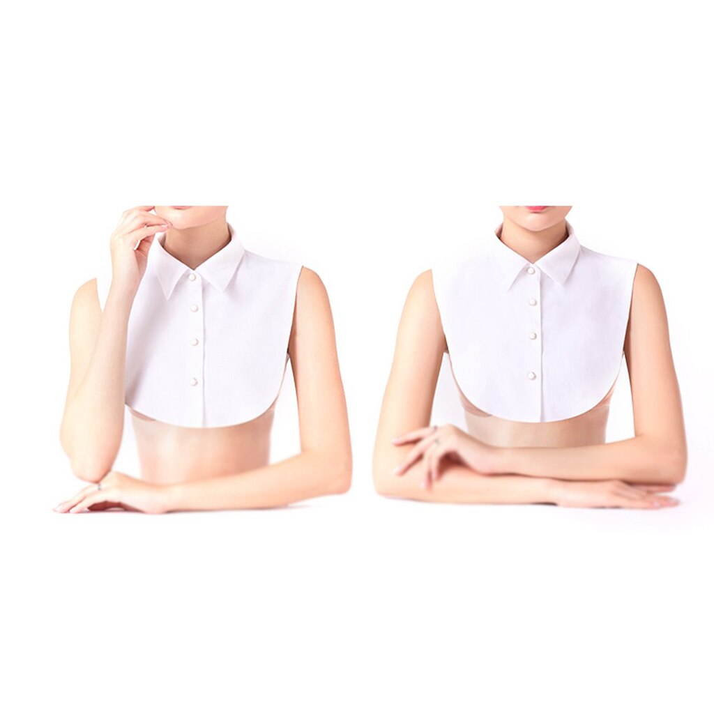 5 pack frauen Abnehmbare Halb Shirt Bluse Kragen W... – Vicedeal