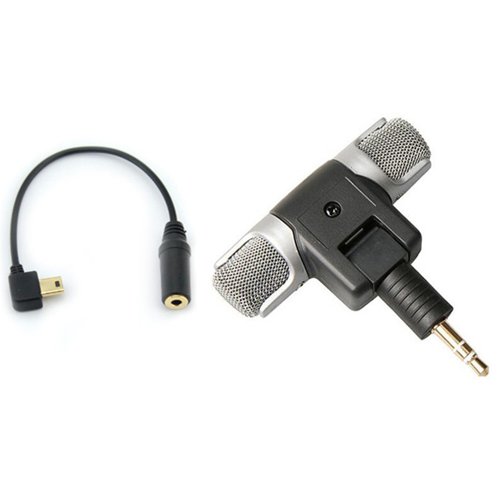 Mini Stereo Microfoon + Usb Naar 3.5Mm Mic Adapter... – Vicedeal