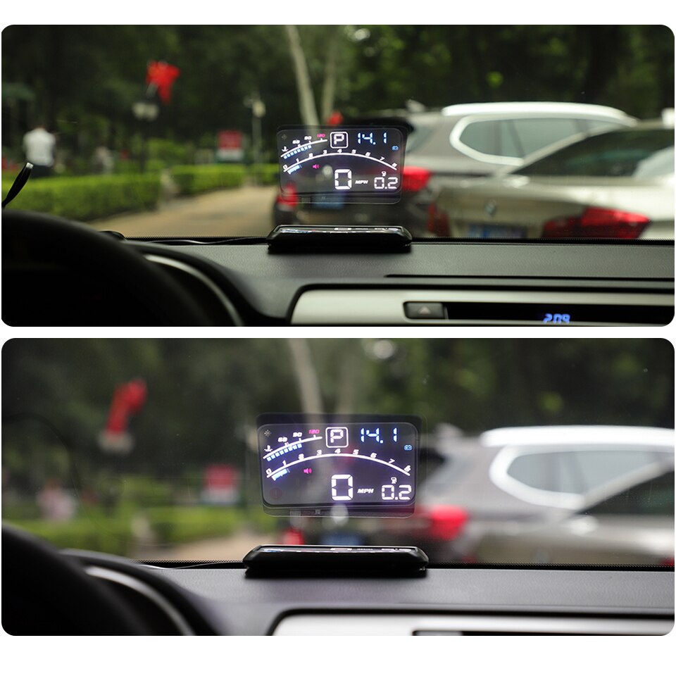 Vjoycar 5.5" Car OBD2 II EUOBD HUD Head Up Display... – Grandado