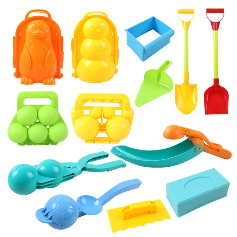13Pcs Snow Toys Kit and Sand Mold Fun Winter Outdo... – Grandado