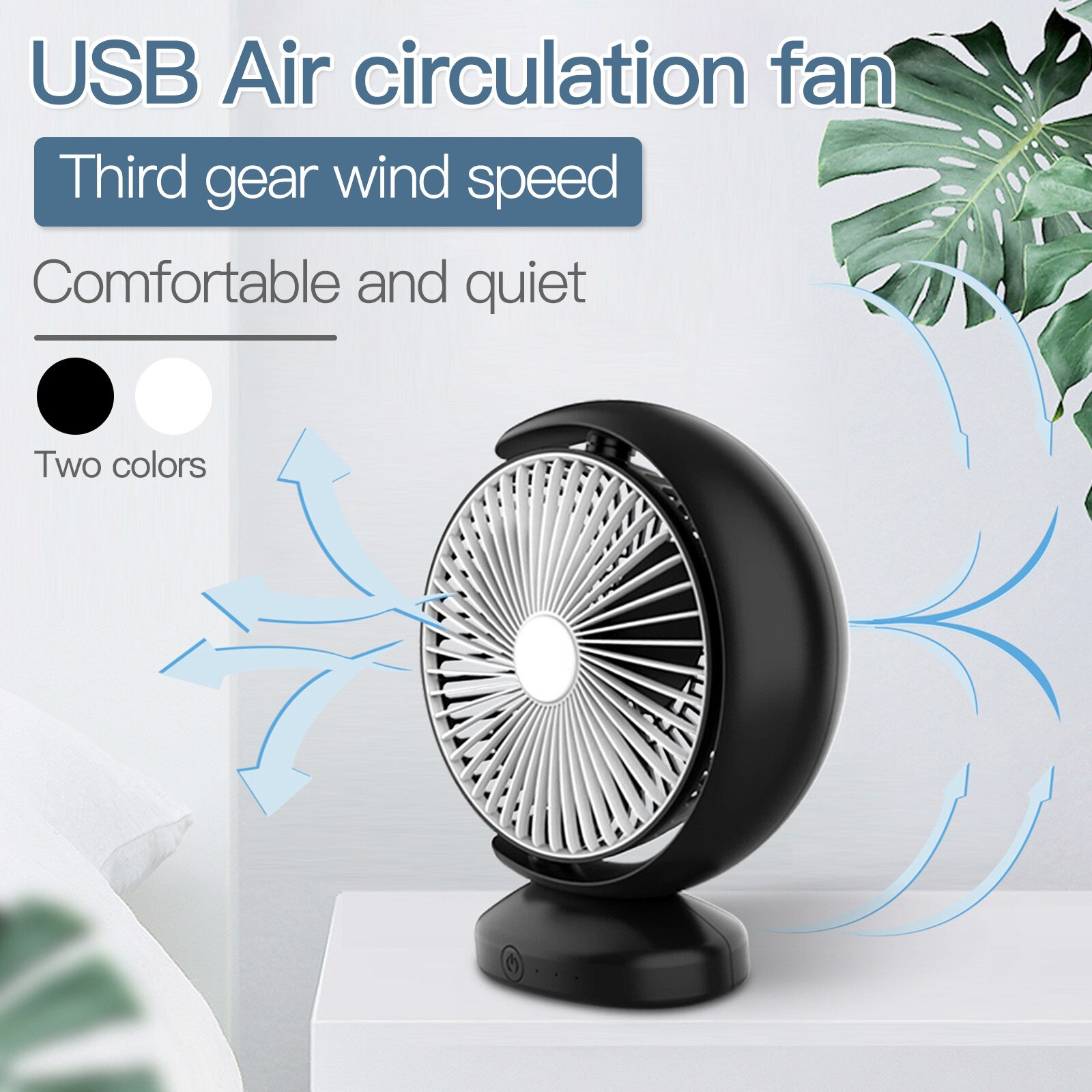Portable Usb Table Fan Clip-on Type Rechargeable D... – Grandado