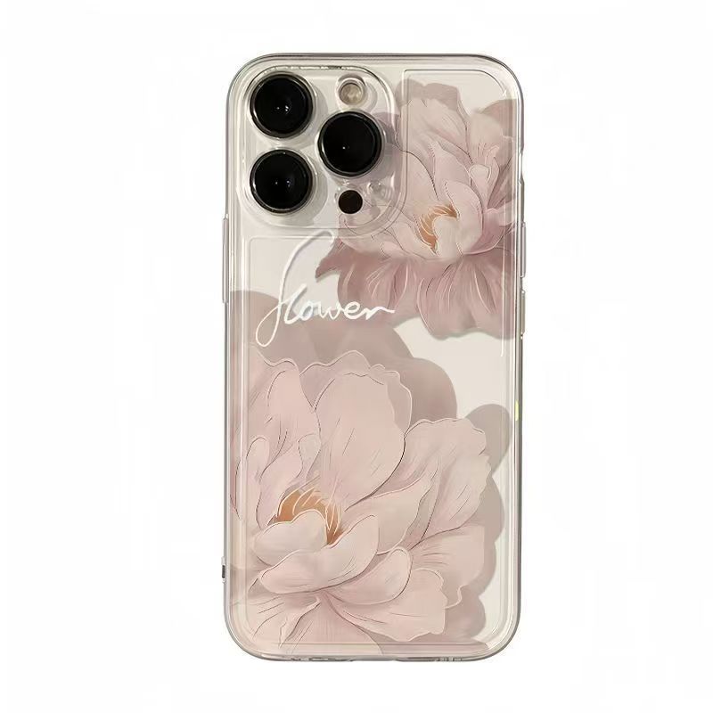 Pioenbloem Telefoon Case Voor iPhone 16 15 14 13 1... – Vicedeal