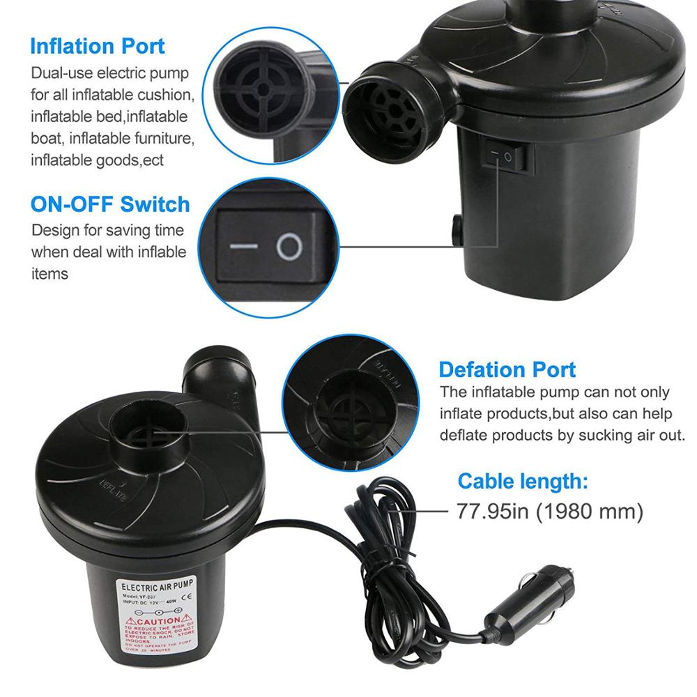 EU Plug Household Electric Air Pump Inflate Deflat... – Grandado