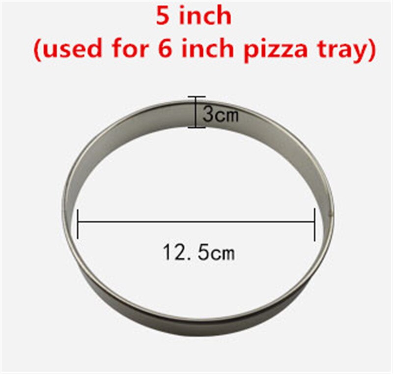 304 Stainless Steel Pizza round Rings for add Sauc... – Grandado