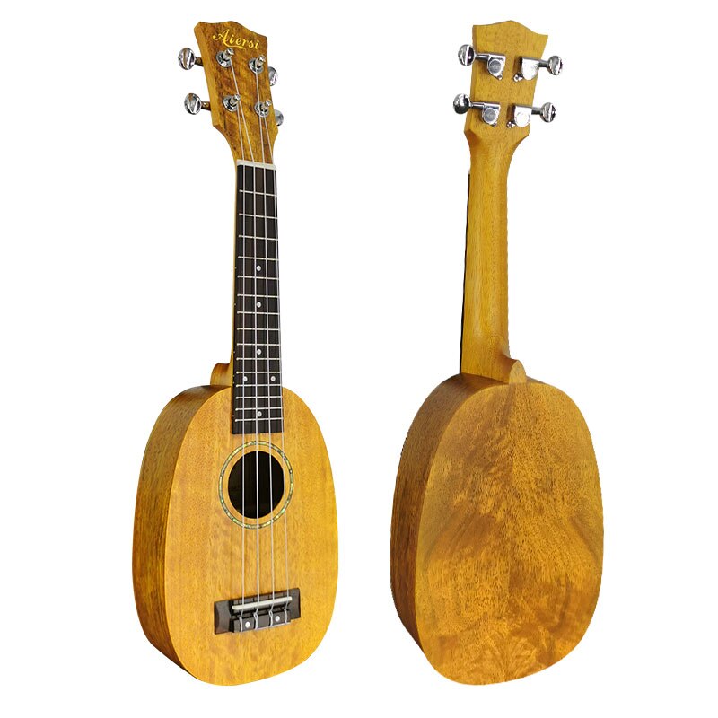 Aiersi Mango Wood Pineapple Ukulele 21 Inch Sopran... – Grandado