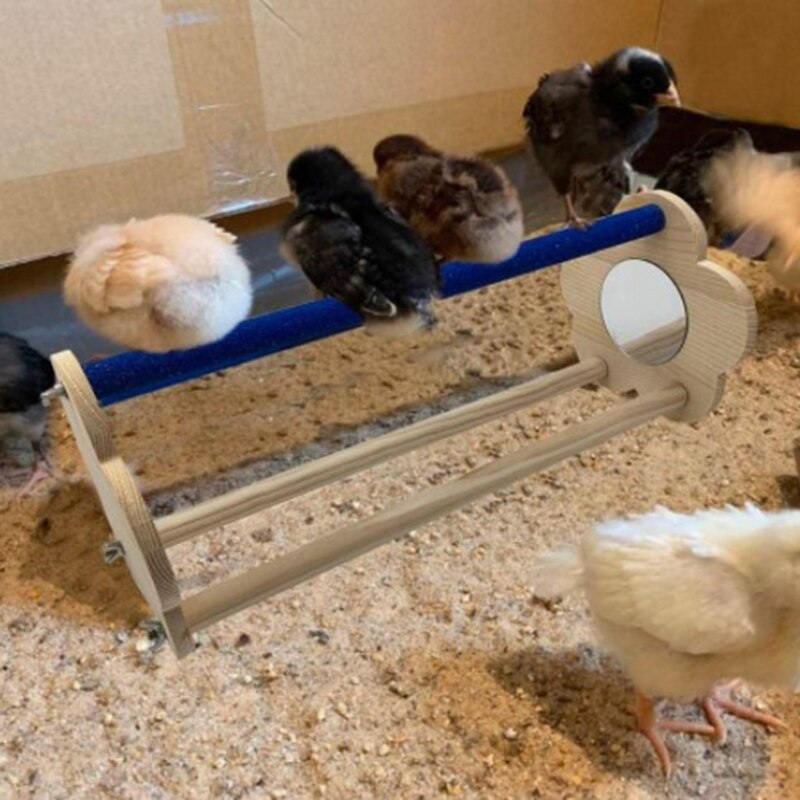 Chicken Perch Triangle Frosted Hen Stand Wood Tabl... – Grandado